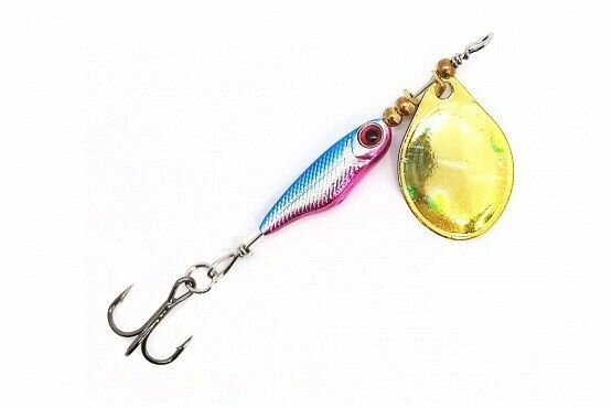 Блесна колеблющаяся Fish Crystal WABLER W40, длина 57мм, вес 7гр # 13