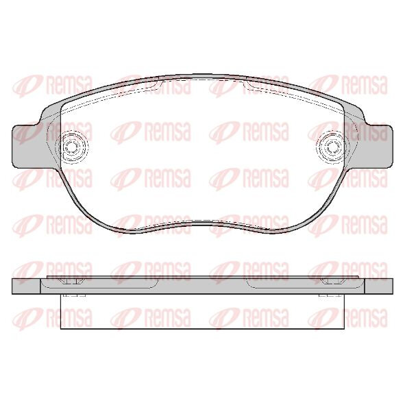 Колодки тормозные передние дисковые комплект Citroën Peugeot Fiat, REMSA 0841.00 (1 шт.)