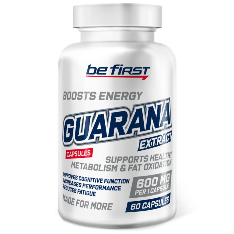 Экстракт гуараны Be First Guarana extract 60 capsulesдля повышения энергии — фото 1