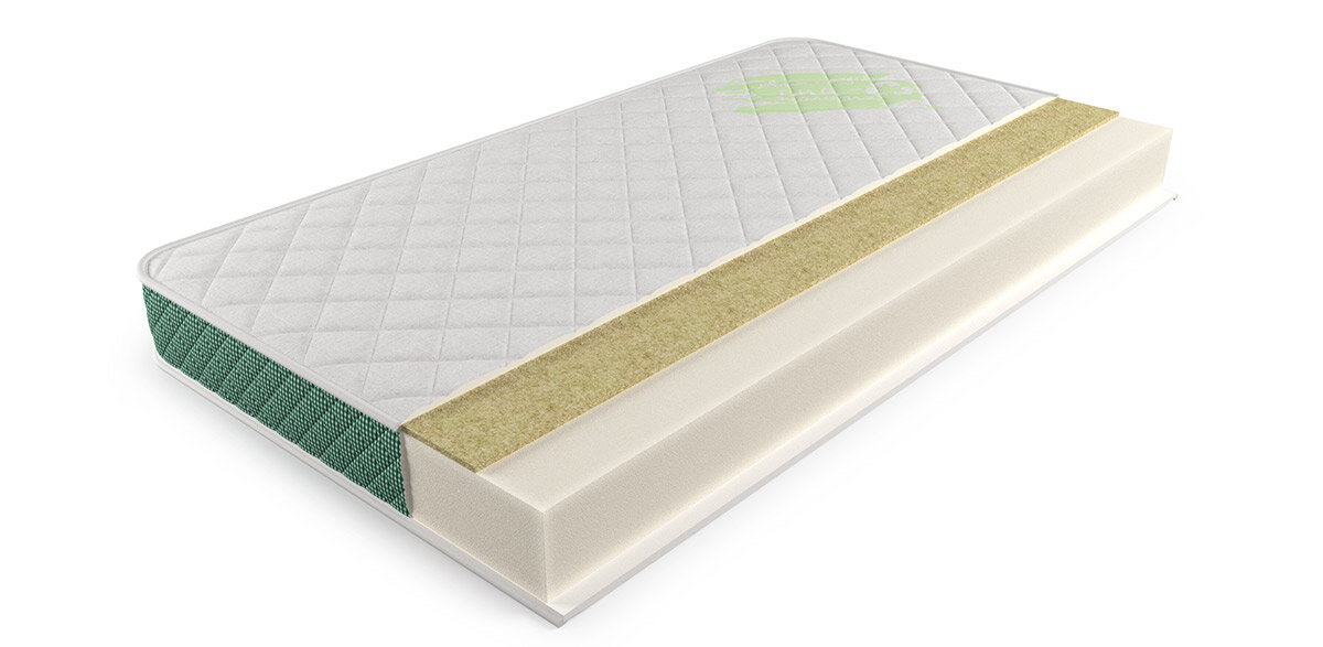 Матрас Mr.Mattress Flora 120х190 высота 17 см анатомический жесткий средней жесткости Беспружинный