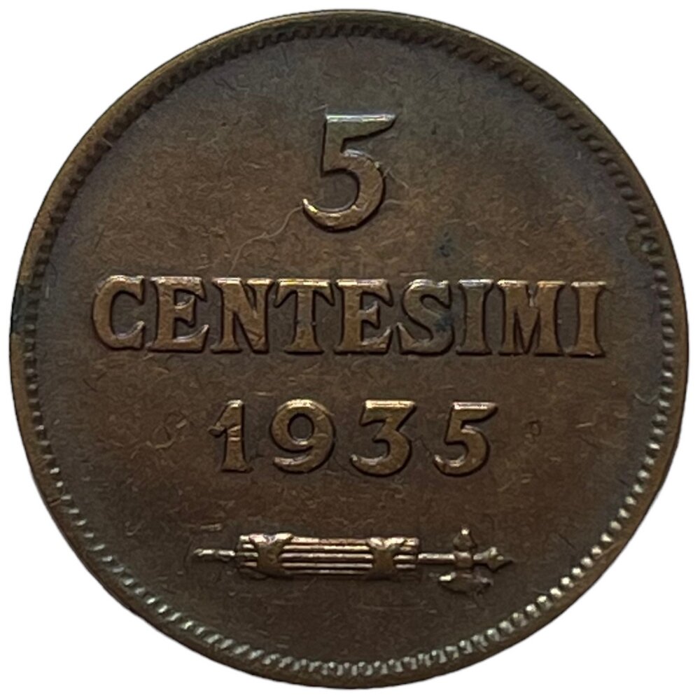 Сан-Марино 5 чентезимо 1935 г. (R)