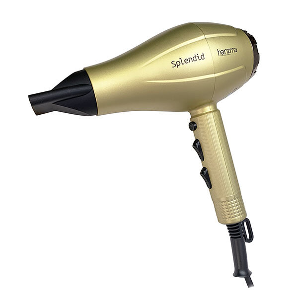 Фен для сушки волос Harizma Splendid h10225 gold, золотой, мощность- 2200 Вт