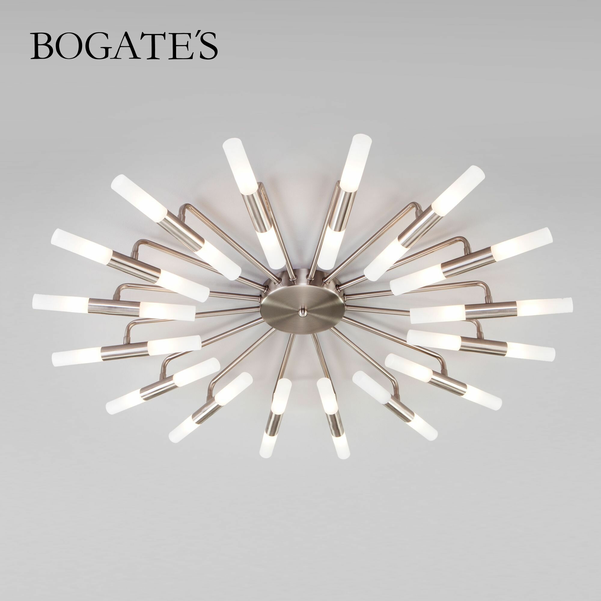 Умная люстра / Потолочный светильник с управлением по Wi-Fi Bogate's Bastone 348 Smart Умный дом, цвет никель