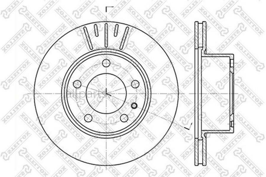 STELLOX 60201513VSX диск тормозной передний!\ BMW E28 1.8-2.5/2.4TD M10-M30 80-88