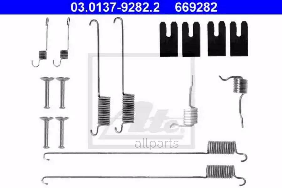 ATE 03-0137-9282-2 Комплект монтажный тормозных колодок