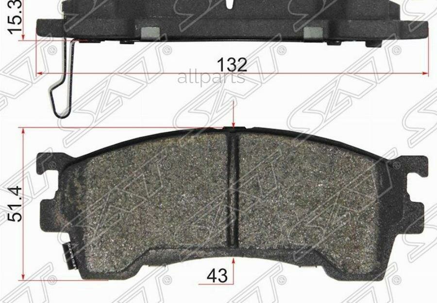 SAT ST-BLYM-33-23Z Колодки тормозные (Спереди) Mazda 323 98-03 / 626 92-97