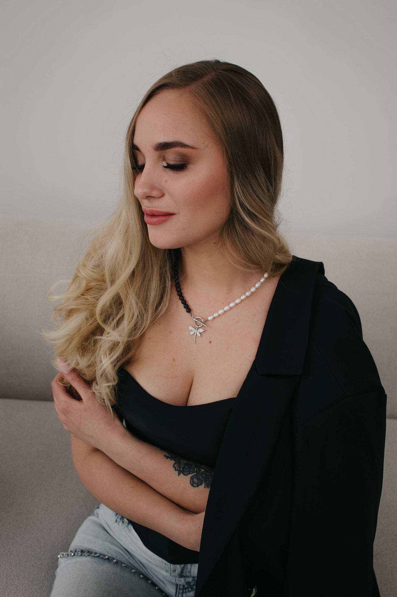 Колье, аметист