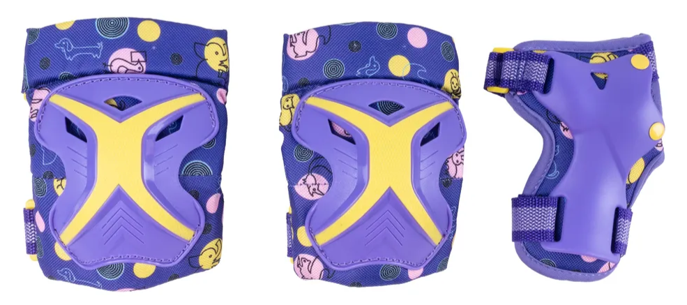 Н-р защиты д/роликовых коньков Safe fit kids 3.0 purple L