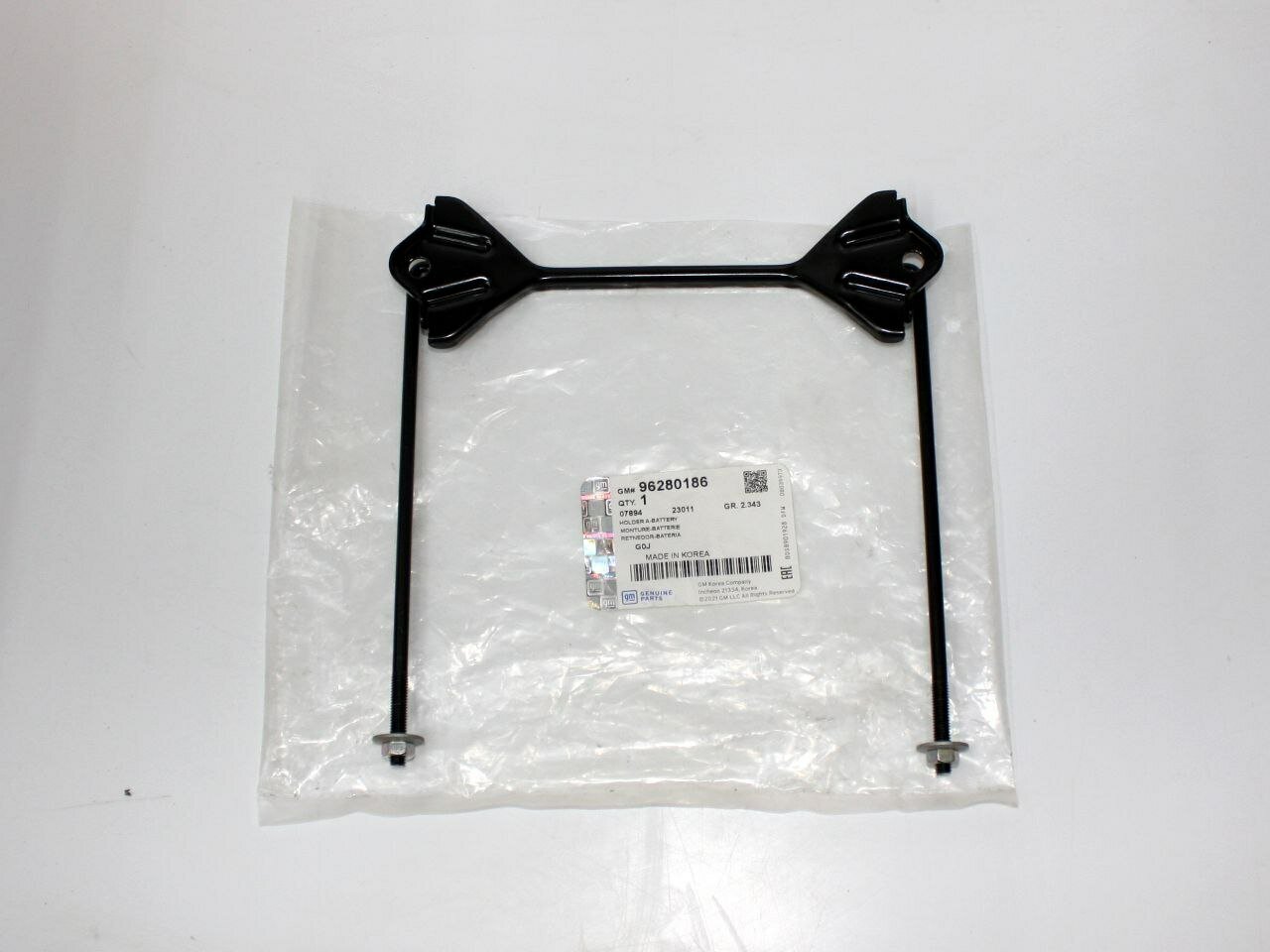 Кронштейн крепления аккумулятора 96280186 Chevrolet Lacetti