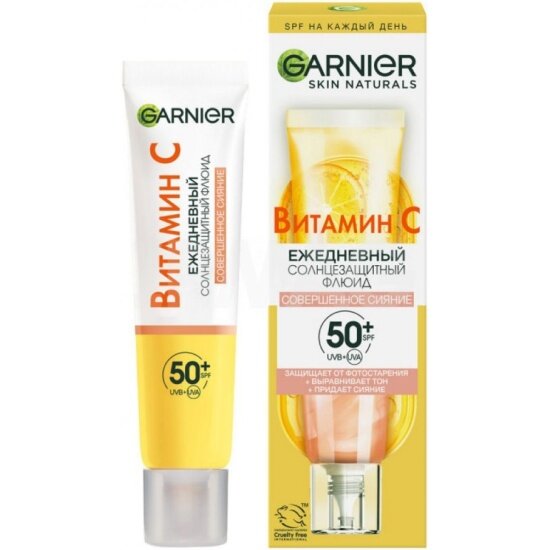 Солнцезащитный флюид для лица Garnier тонирующий, SPF 50, 40 мл