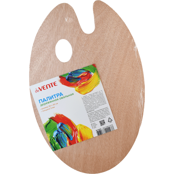 Палитра deVENTE деревянная овальная 20х30 см Art (8070003)