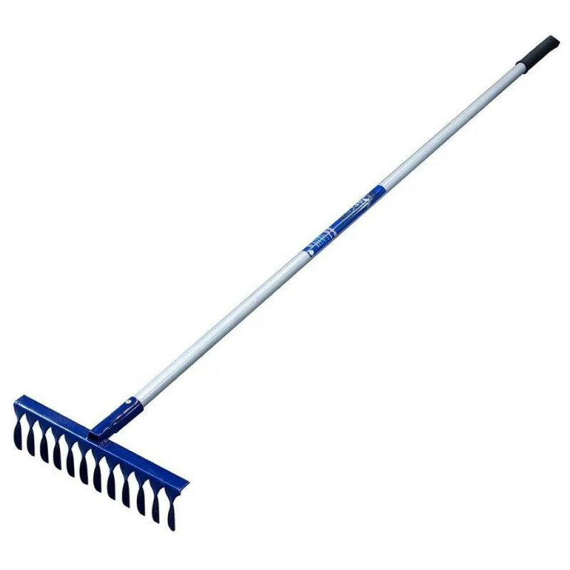 Грабли 12 зубые витые с алюминиевым черенком Форсаж 012501