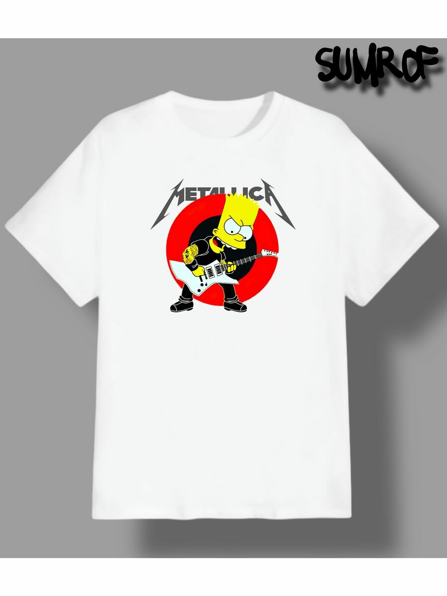 Футболка барт simpson metallica