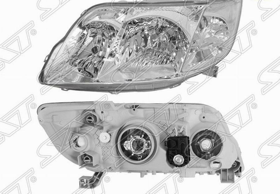 SAT ST21211G4L Фара Toyota Corolla Fielder (E120) 04-06 / Corolla JPN (E120) 04-07 (Слева/ Галоген/ под электрокорр