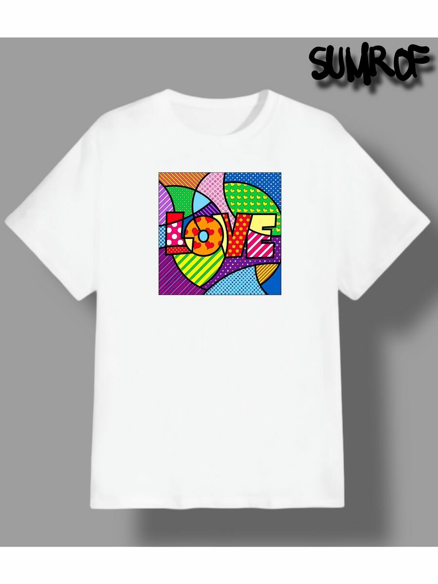 Футболка love любовь арт