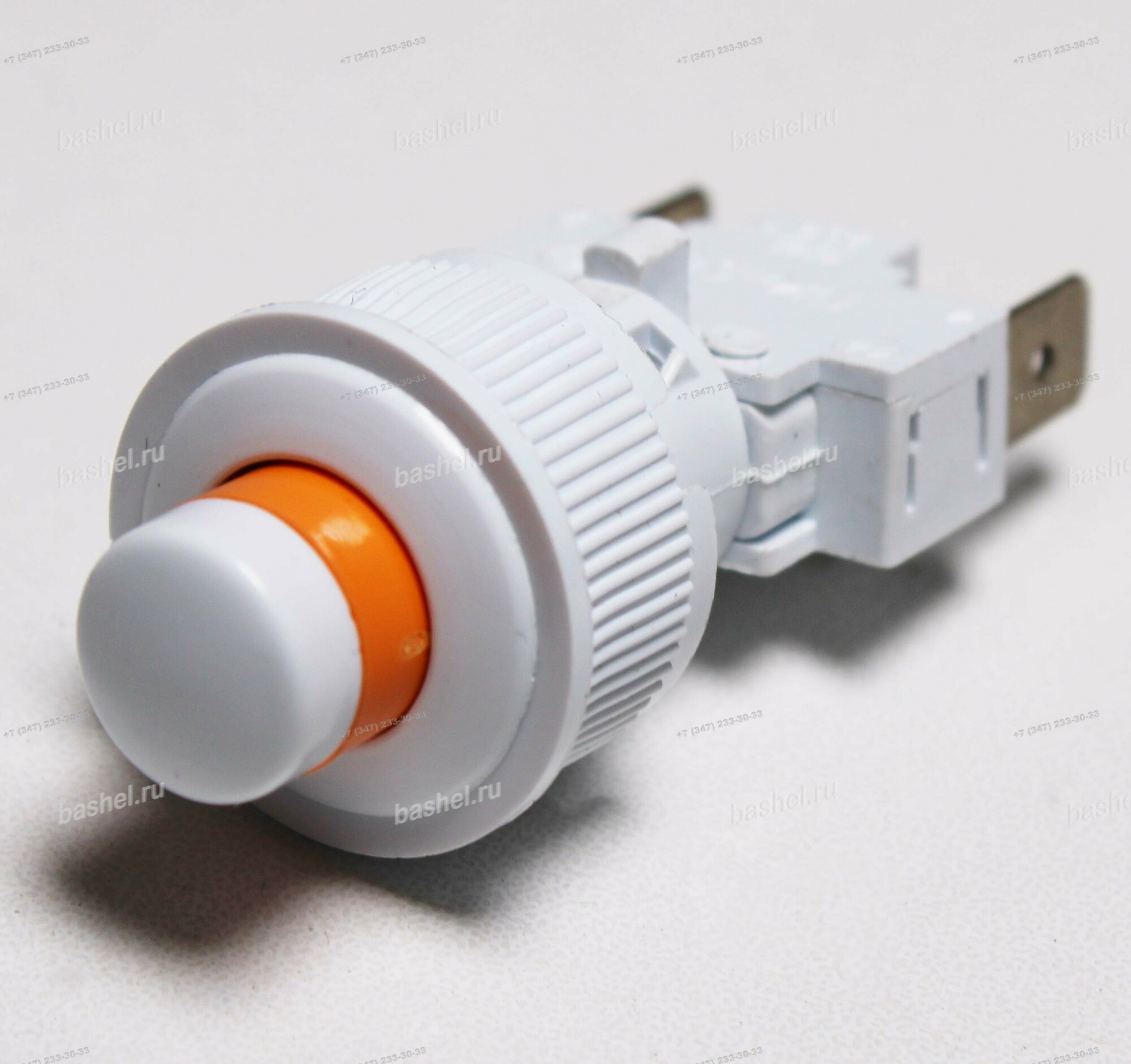 Кнопка для плит ПКН-507.2-113 Gefest 2pin, с/ф (подсветка, белая круглая)