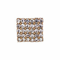 Micron GB 1319-UO40 Украшение Сияние 18x16 мм №06 черный никель прозрачный для рукоделия