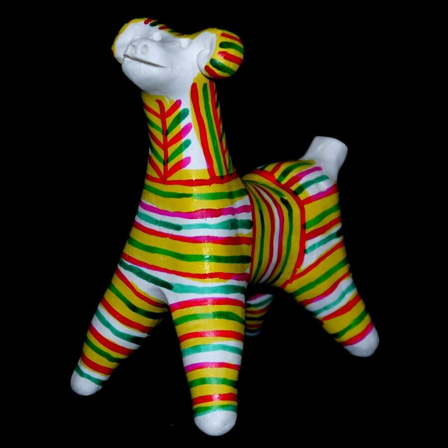 Баран, Свистулька 10-13 см, Филимоновская глиняная игрушка, ручная авторская работа