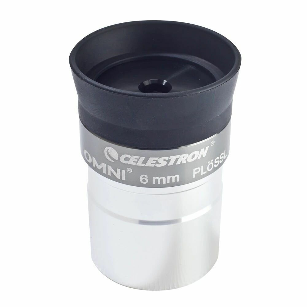 Окуляр Celestron Omni, для телескопов, фокусное расстояние 6 мм, серый металлик