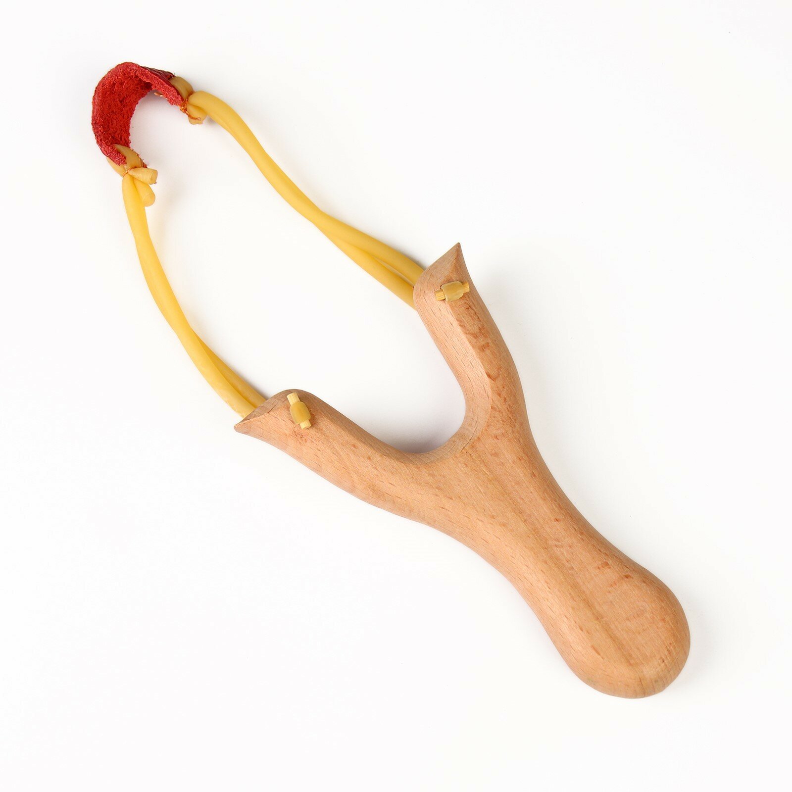 Рогатка деревянная "Детство", 15 см, коричневая, дерево/резина