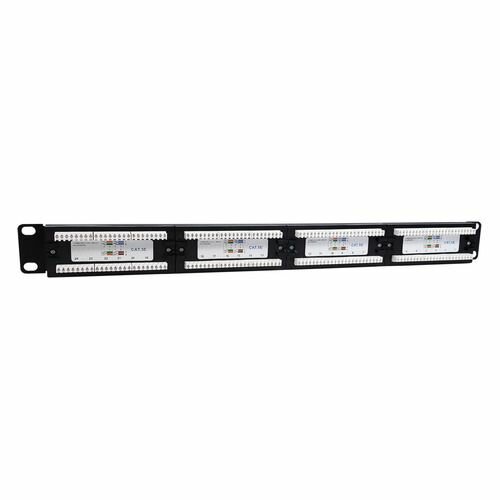 Патч-панель NTSS (NTSS-PP-1U-24-UTP-RJ45-5E-D) 19" 1U 24xRJ45 кат.5E UTP