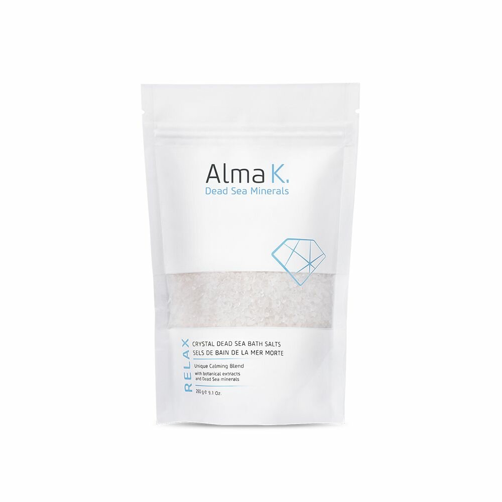 ALMA K. Соль для ванны с минералами мёртвого моря Crystal Dead Sea Bath Salts
