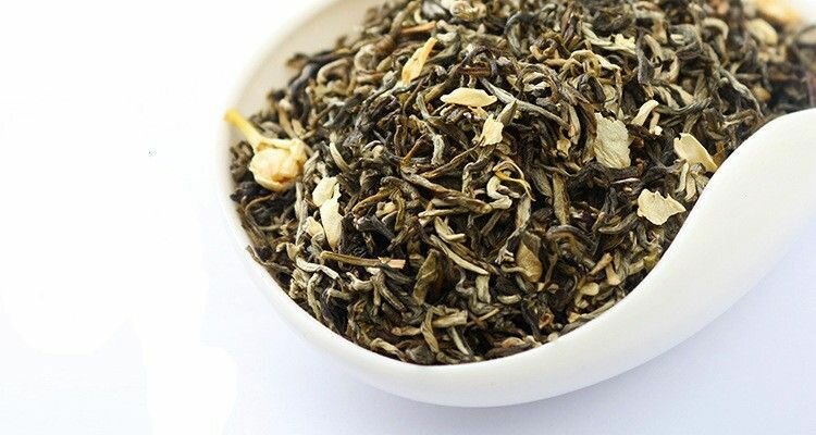 Фермерский зеленый чай , Да Бай Хао, Жасминовый белый пух, Сильный аромат с частной чайной фабрики Фуцзянь Фучжоу Аньсиики