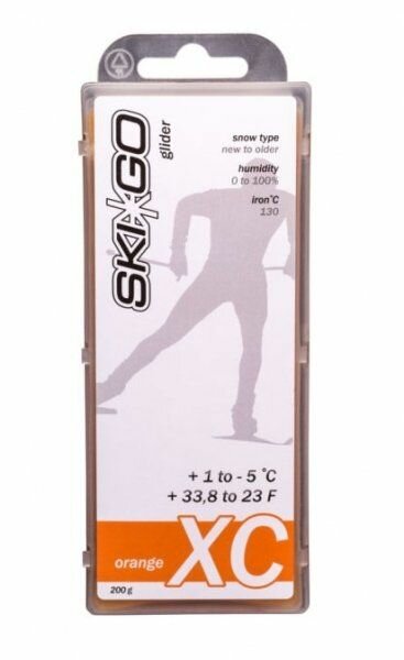 Парафин SKIGO XC Glider Orange (для мелкозерн. снега) +1/-5 200 г