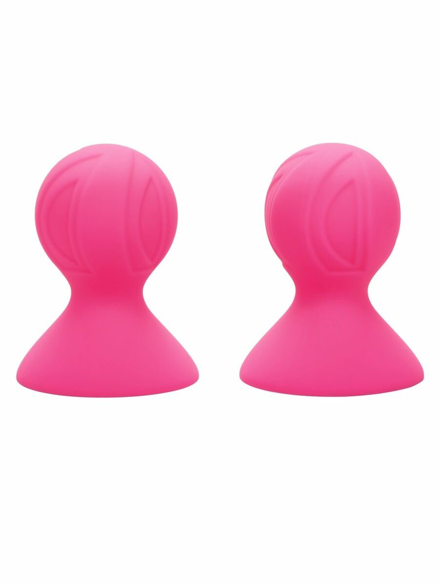 Вакуумные помпы для стимуляции сосков "LARGE PUMPS NIPPLE SUCKERS PINK" 2шт