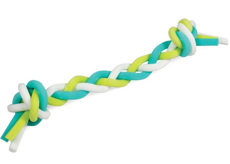 Triol игрушка Aroma Косичка для собак 22 см, зеленый