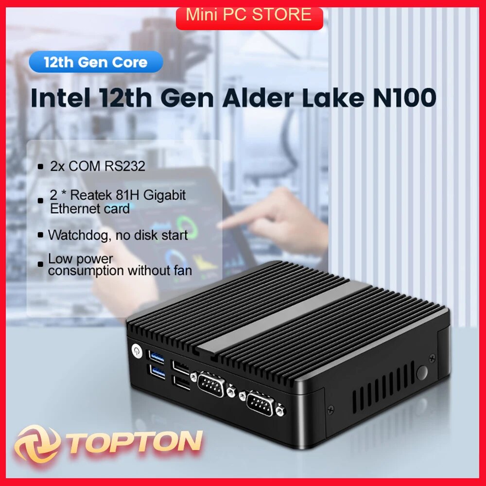Topton M4 Мини-ПК Intel N150 Intel N150, No Ram No HD No WiFi, ЕС