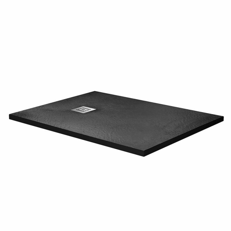 Поддон из искусственного мрамора BelBagno TRAY-MR-UNO-AH-120/90-35-NERO