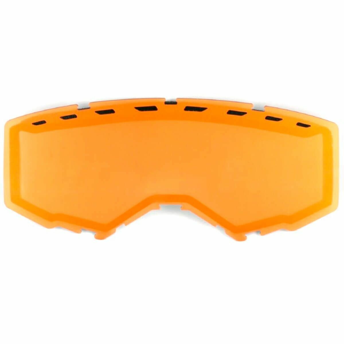 Стекло очков двойное с вентиляцией FLY RACING с поляризацией, зеркальный/оранжевый