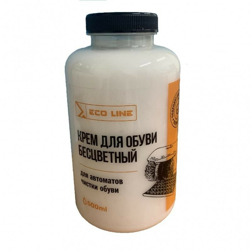 Крем 0,5 л бесцветный для чистки обуви Эко Лайн