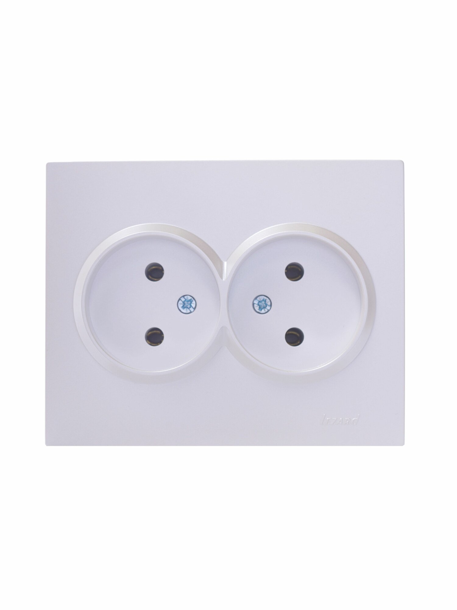 Розетка двойная без заземления/VESNA