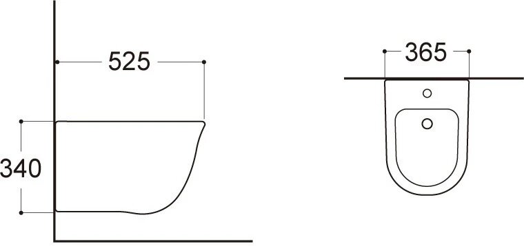 Биде подвесное Aquatek Классик AQ1160-00