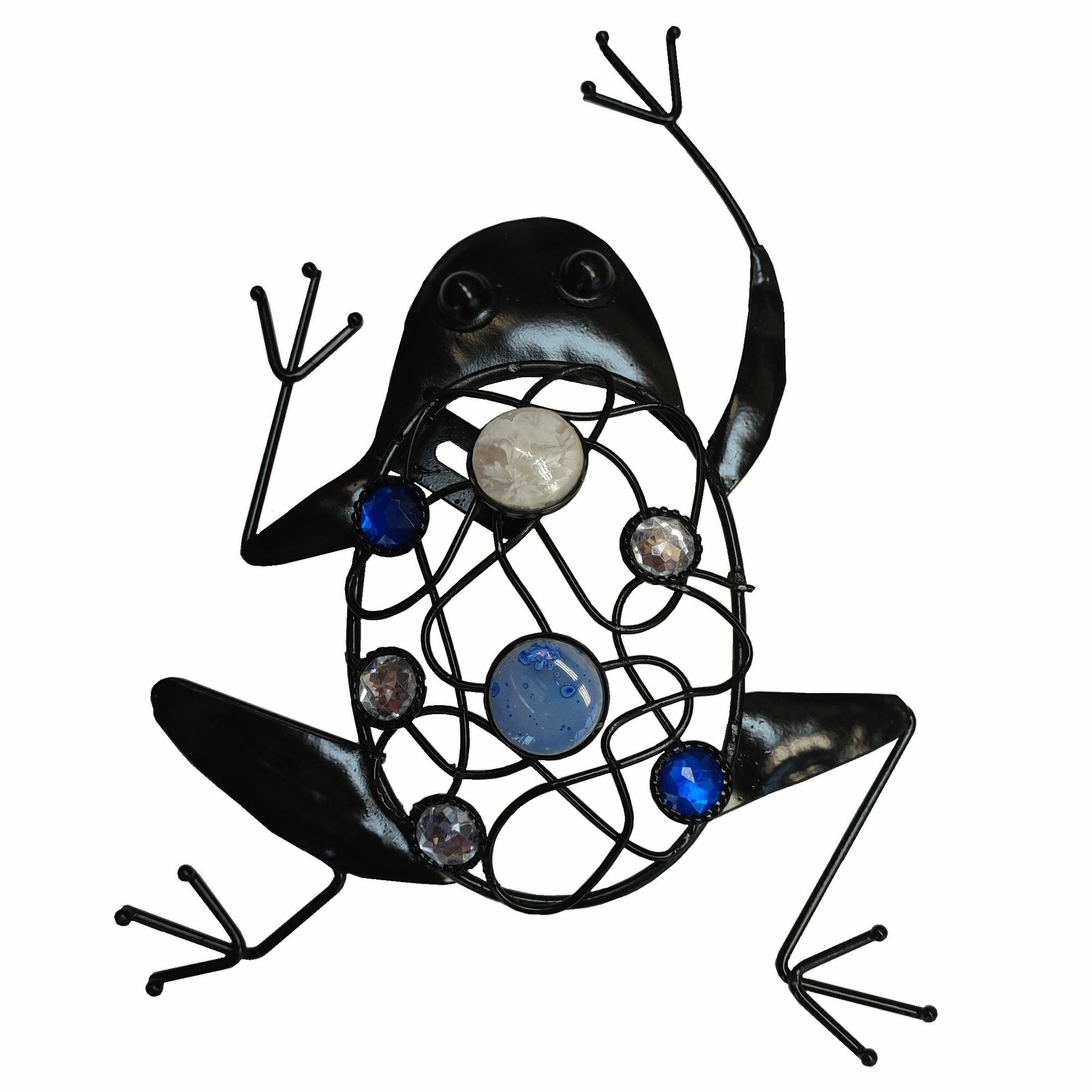 Панно Staer "Лягушка", настенное, металл, инкрустация камнями, 20x14 см