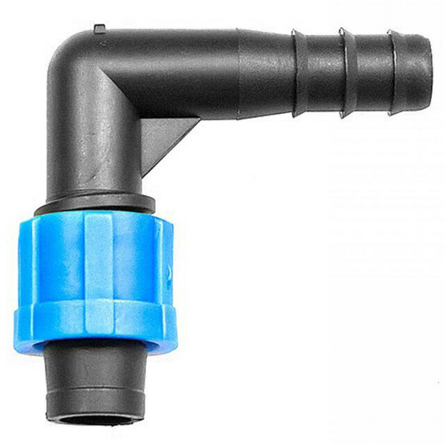 Угловой коннектор для ленты на трубку 16 мм - 90 градусов, монтаж и фиксация