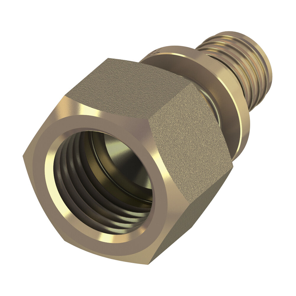 765002, Соединение прямое с внутренней резьбой, 16 х 1/2", латунь