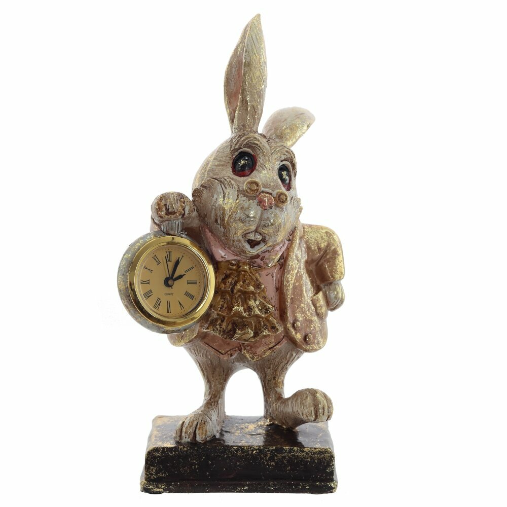Статуэтка Кролик с часами, 13*13*26 см KSM-723192