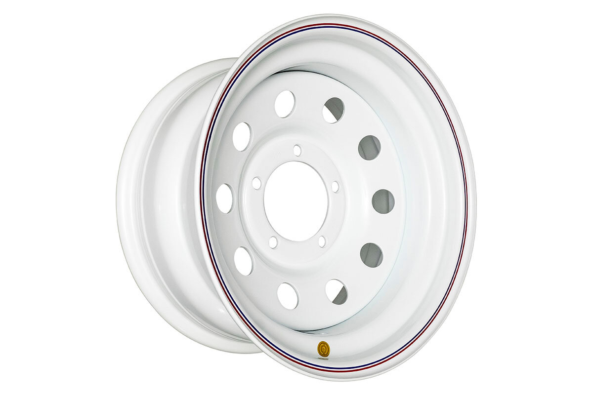 Диск Off-Road Wheels, усиленный, УАЗ, стальной, белый 5x139,7 8xR16 d110 ET-3