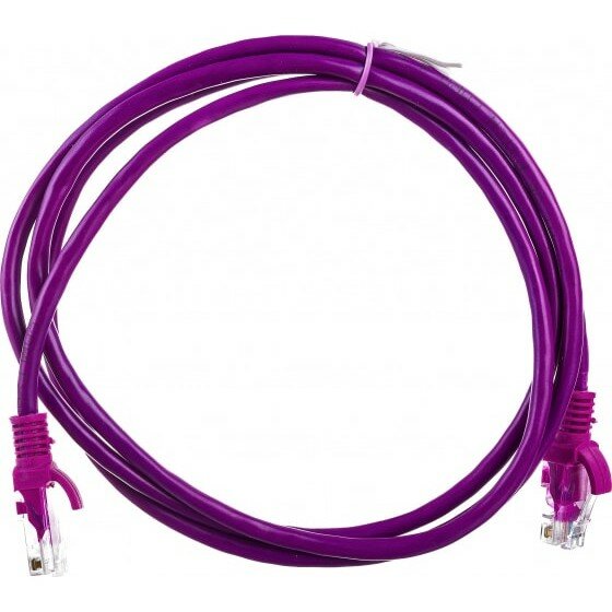 Патч-корд интернет кабель Cablexpert PP12-1.5M/V U/ UTP cat.5e 1.5 м Фиолетовый