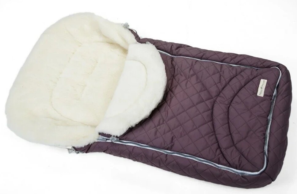 Конверт детский меховой Woolhouse фиолетовый