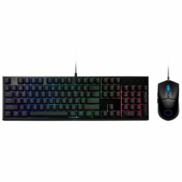 Комплект клавиатура+мышь Cooler Master MS110 проводной, USB, 3200 DPI, чёрный