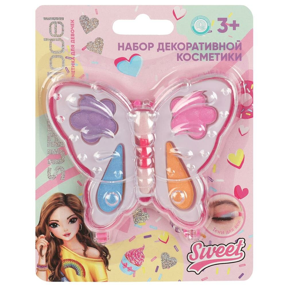 Косметика для девочек: тени для век, аппликатор Бабочка Милая леди 70522A2-2-TM-ML