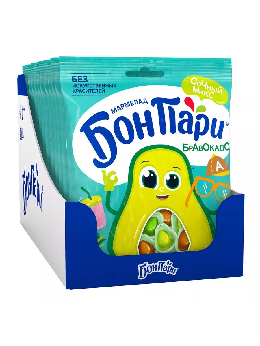 Мармелад жевательный, "Бравокадо", 100г 15 шт