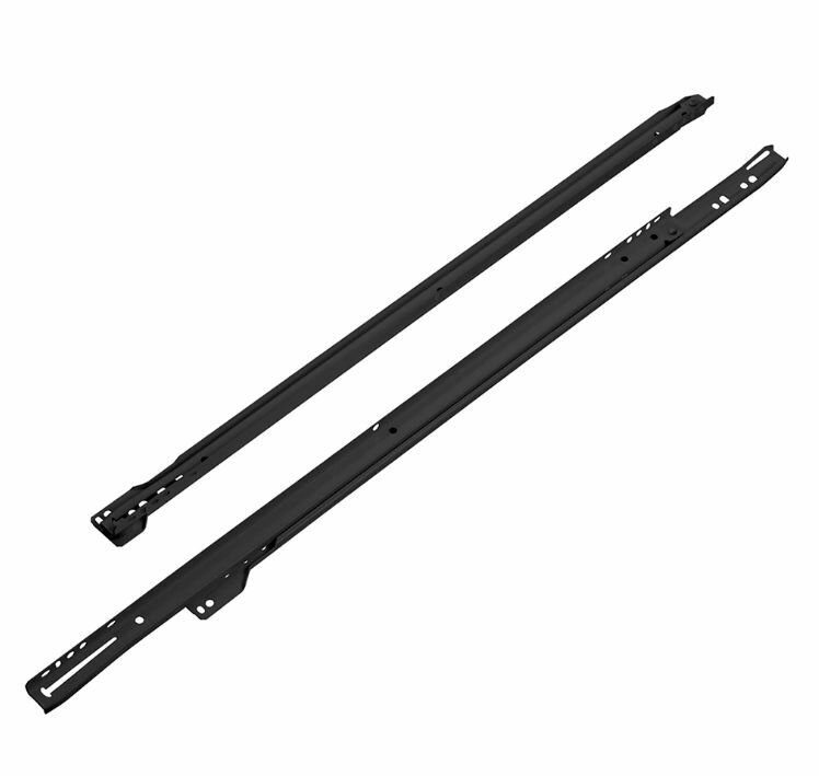 Направляющая роликовая 550 мм черная 2 шт