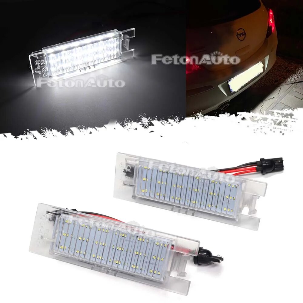 Для Opel Adam Astra H auch OPC Astra J auch OPC/GTC Astra K хэтчбек светодиодный светильник номерного знака