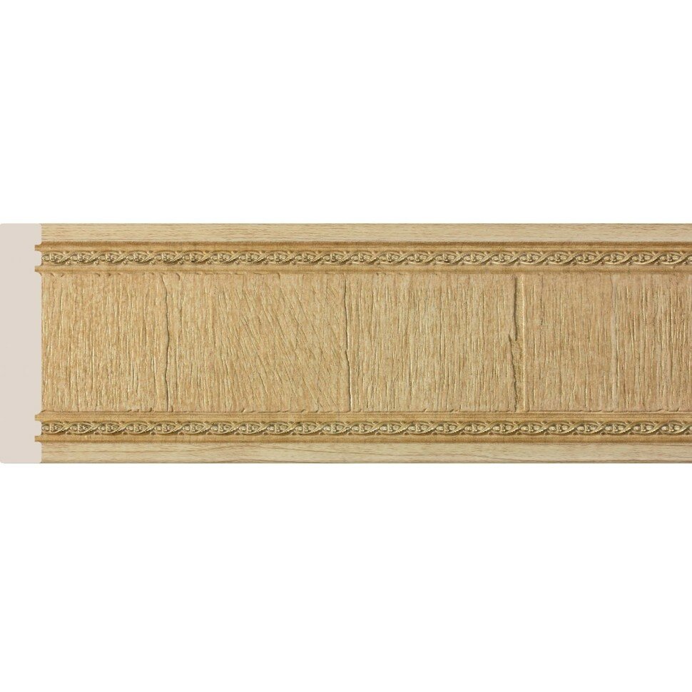 Багет Cosca Бордюр 80 Ясень Золотистый 150-5 Д240хШ1.2хВ8см / Коска.