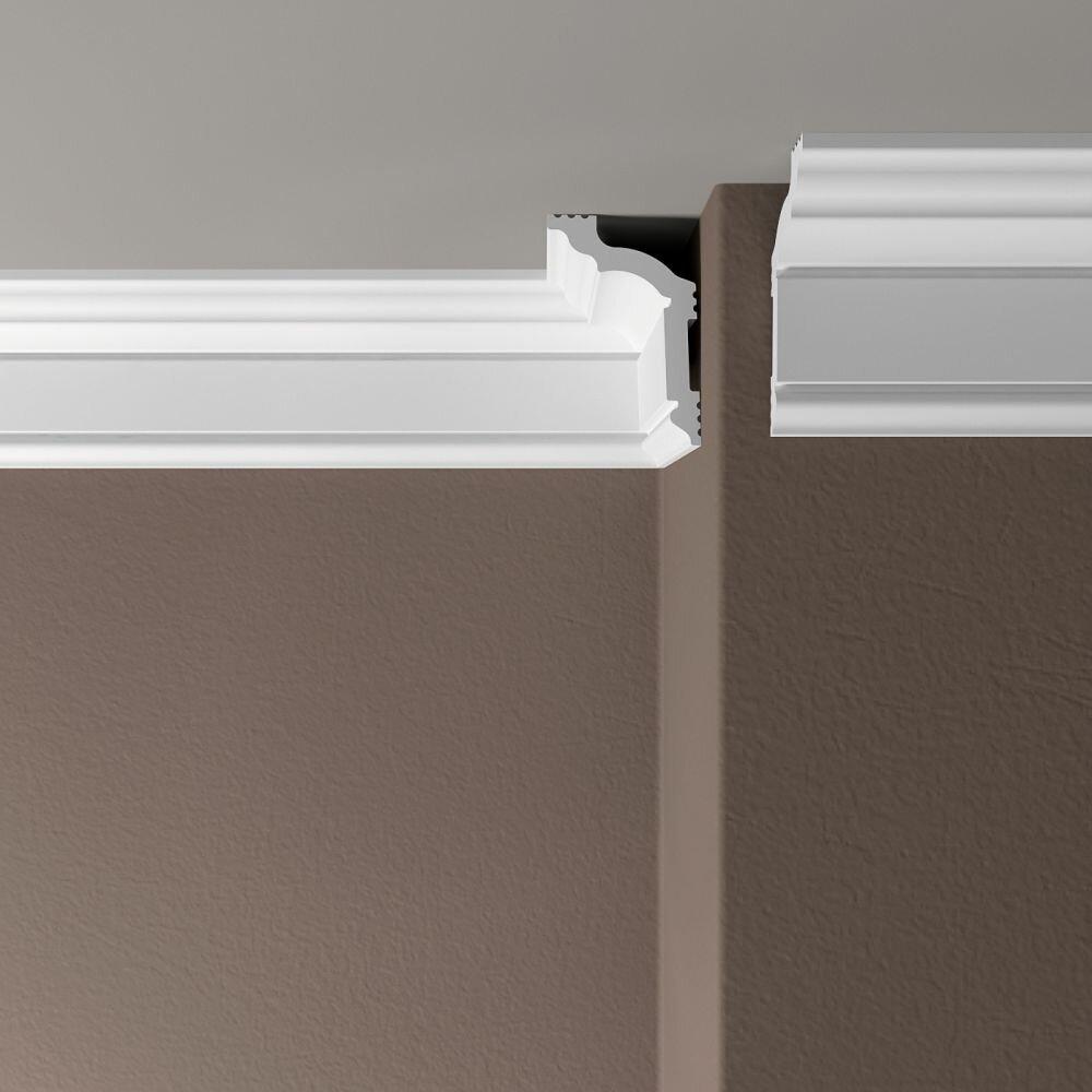 Карниз XPS Polymer Де-Багет ПП 04 60/40 Д2000хШ40хВ60 мм.